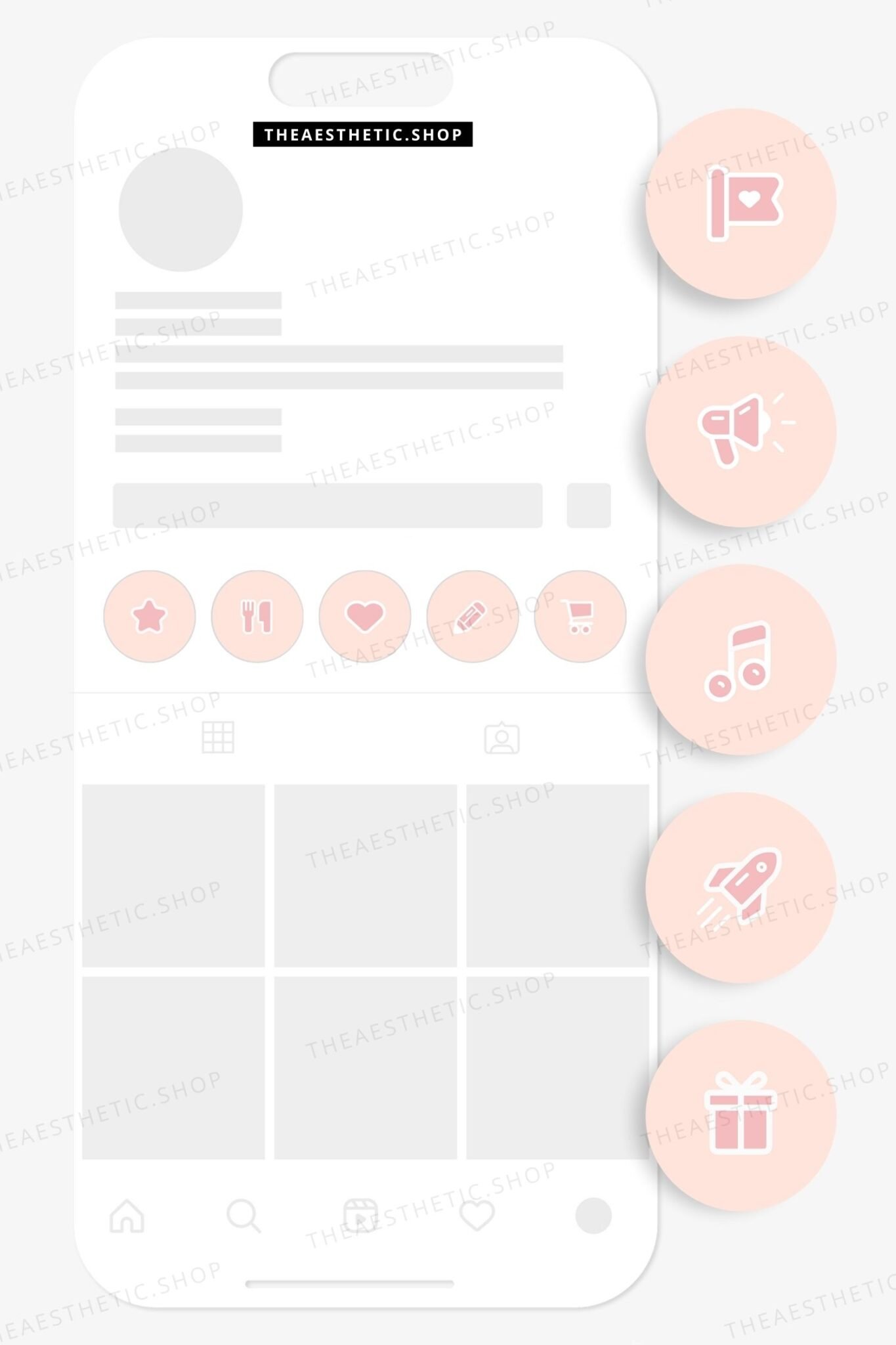 Barbiecore aesthetic Instagram highlight covers ready to use - includes ...