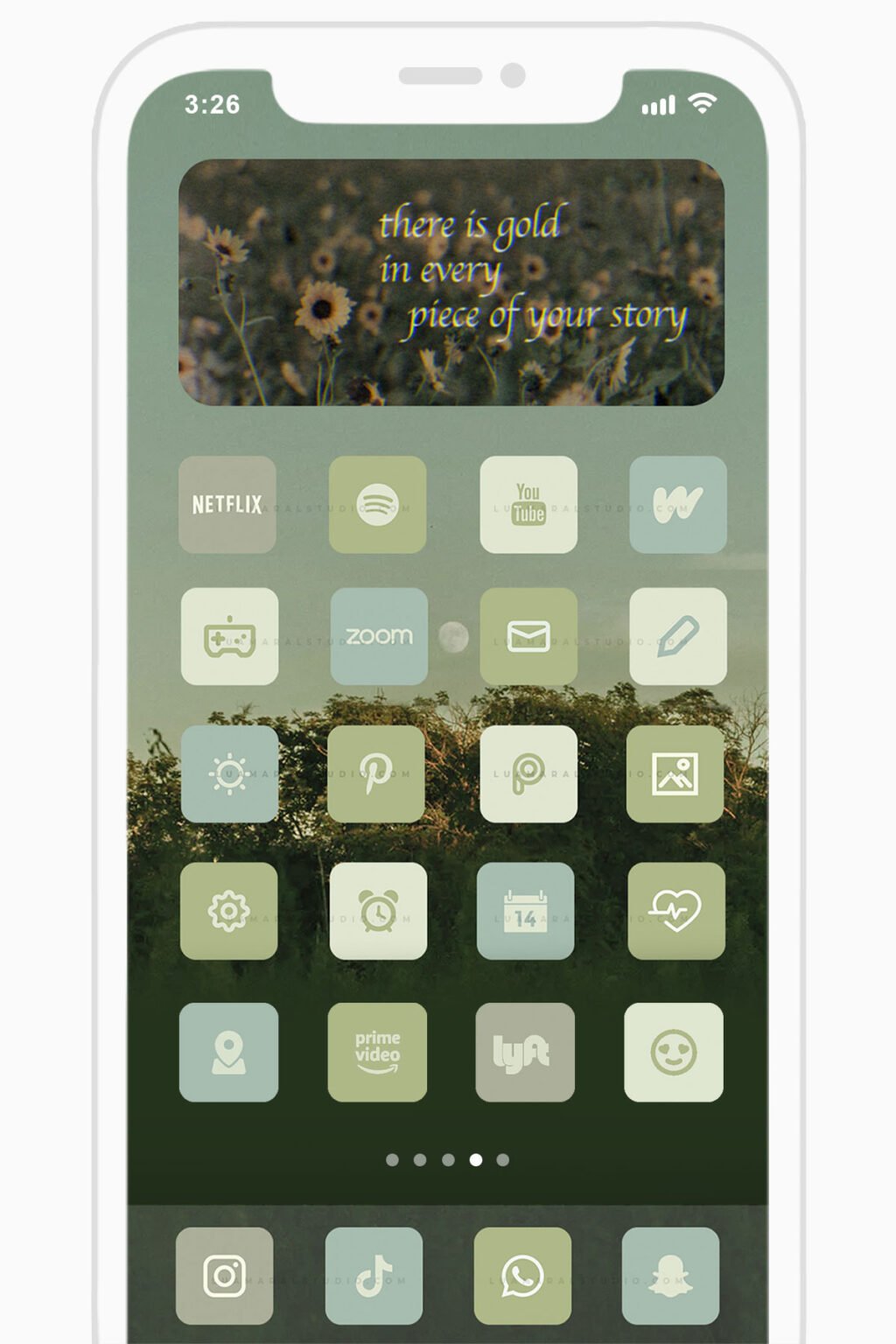 180 Sage green aesthetic app icons for home screen ⋆ The Aesthetic Shop ...