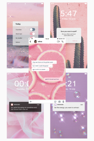 18 Editable Phone Message and Notification Templates ⋆ The Aesthetic Shop