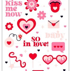 Lovecore aesthetic illustrations PNG Sticker set ⋆ The Aesthetic Shop