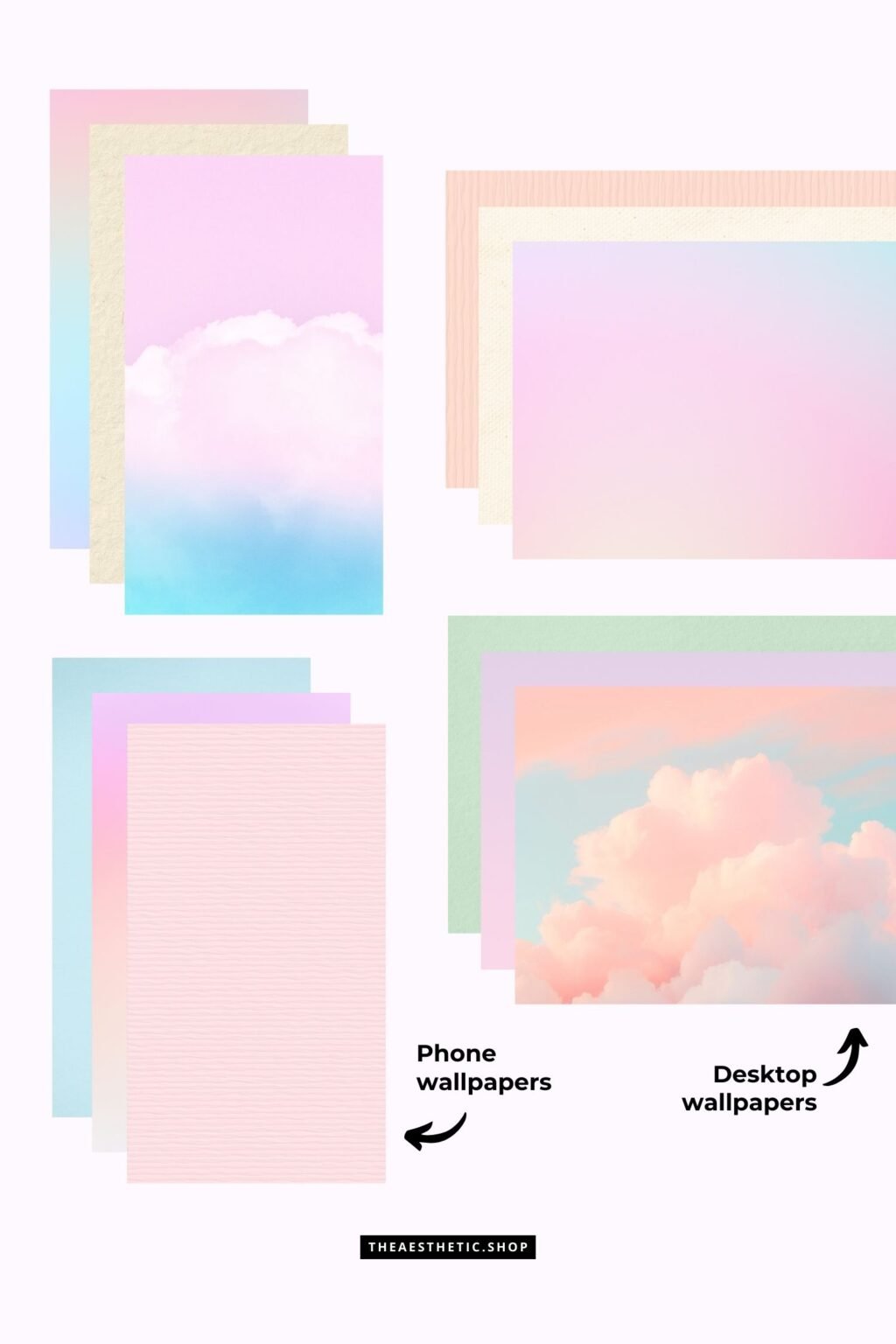 Pastel Aesthetic Tech Customization kit: 180 Phone + desktop icons ...