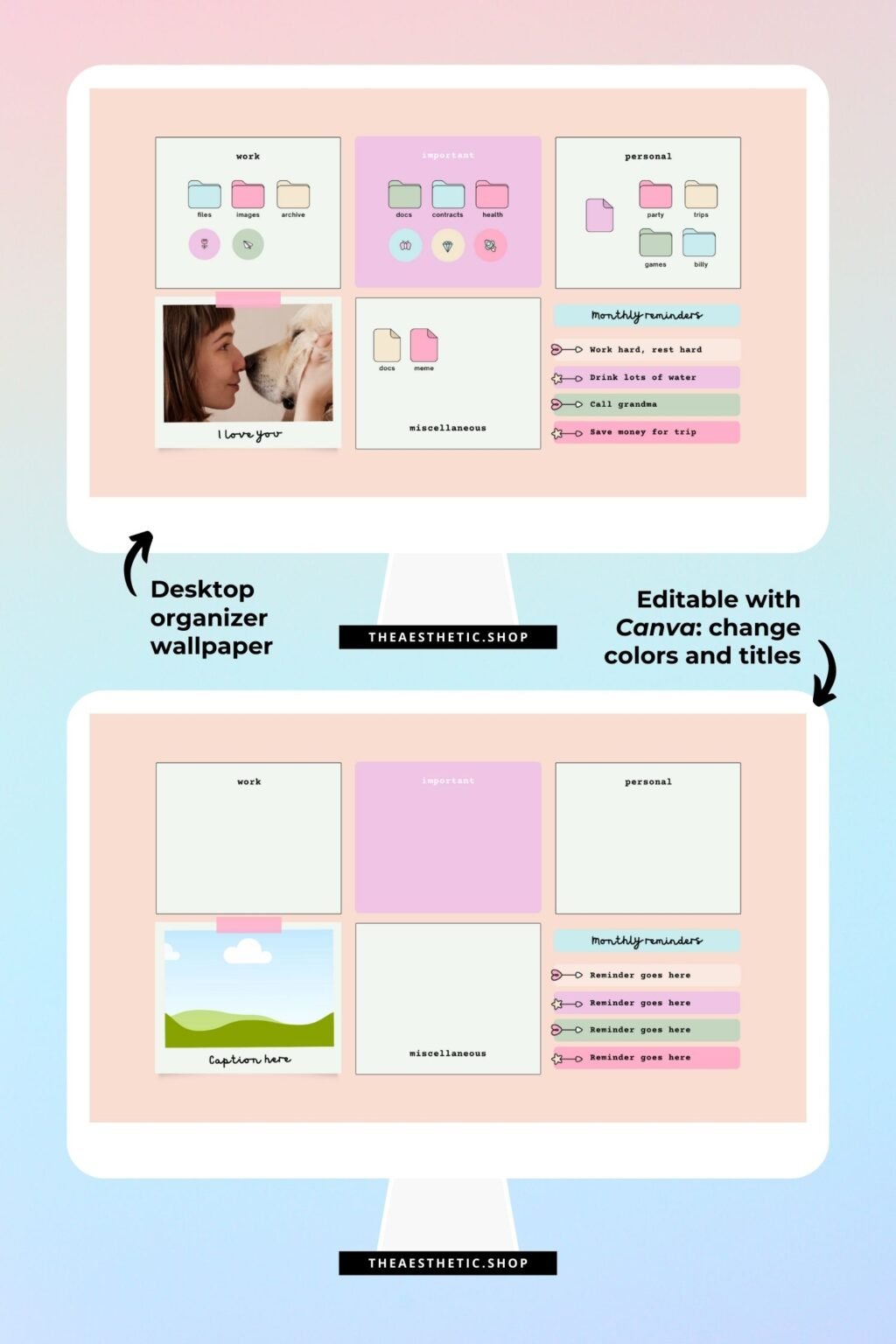 Pastel Aesthetic Tech Customization kit: 180 Phone + desktop icons ...