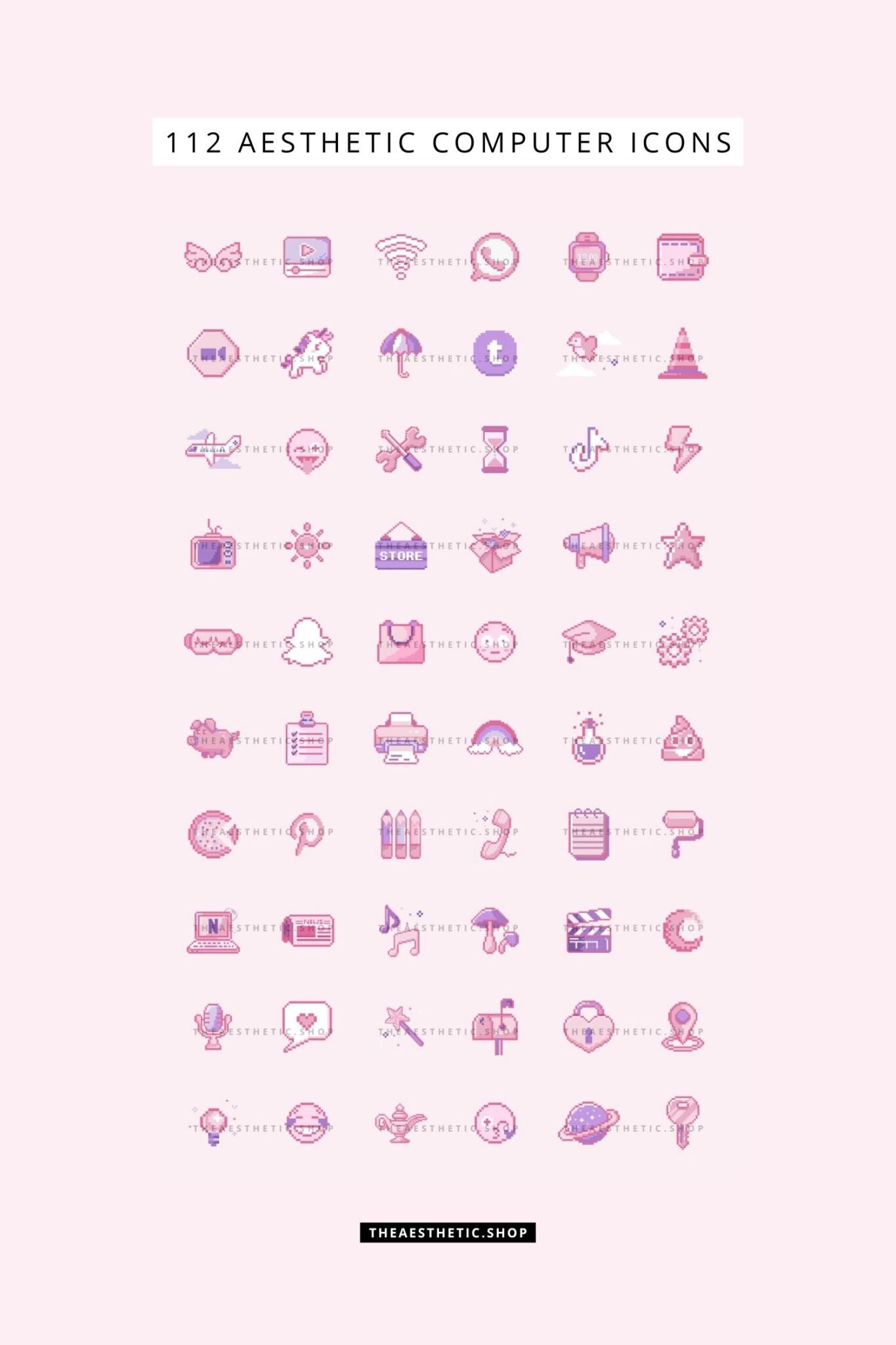 Kawaii Aesthetic Customization Kit ⋆ The Aesthetic Shop by Lucy Love