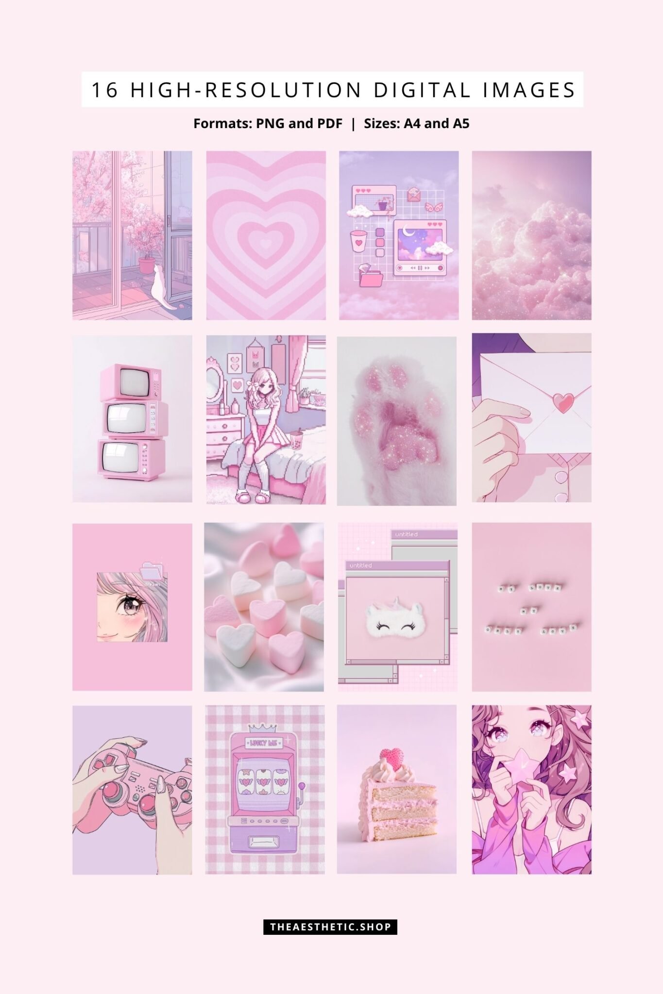 Kawaii Aesthetic Customization Kit ⋆ The Aesthetic Shop by Lucy Love