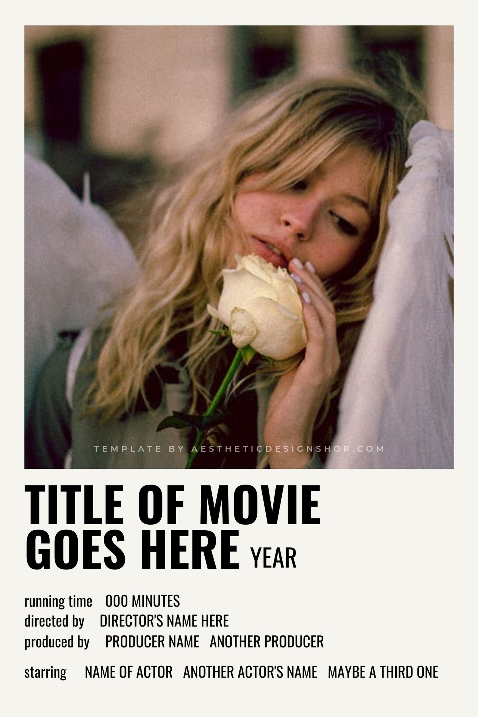 Aesthetic movie poster Canva easy-to-edit template ⋆ The Aesthetic Shop