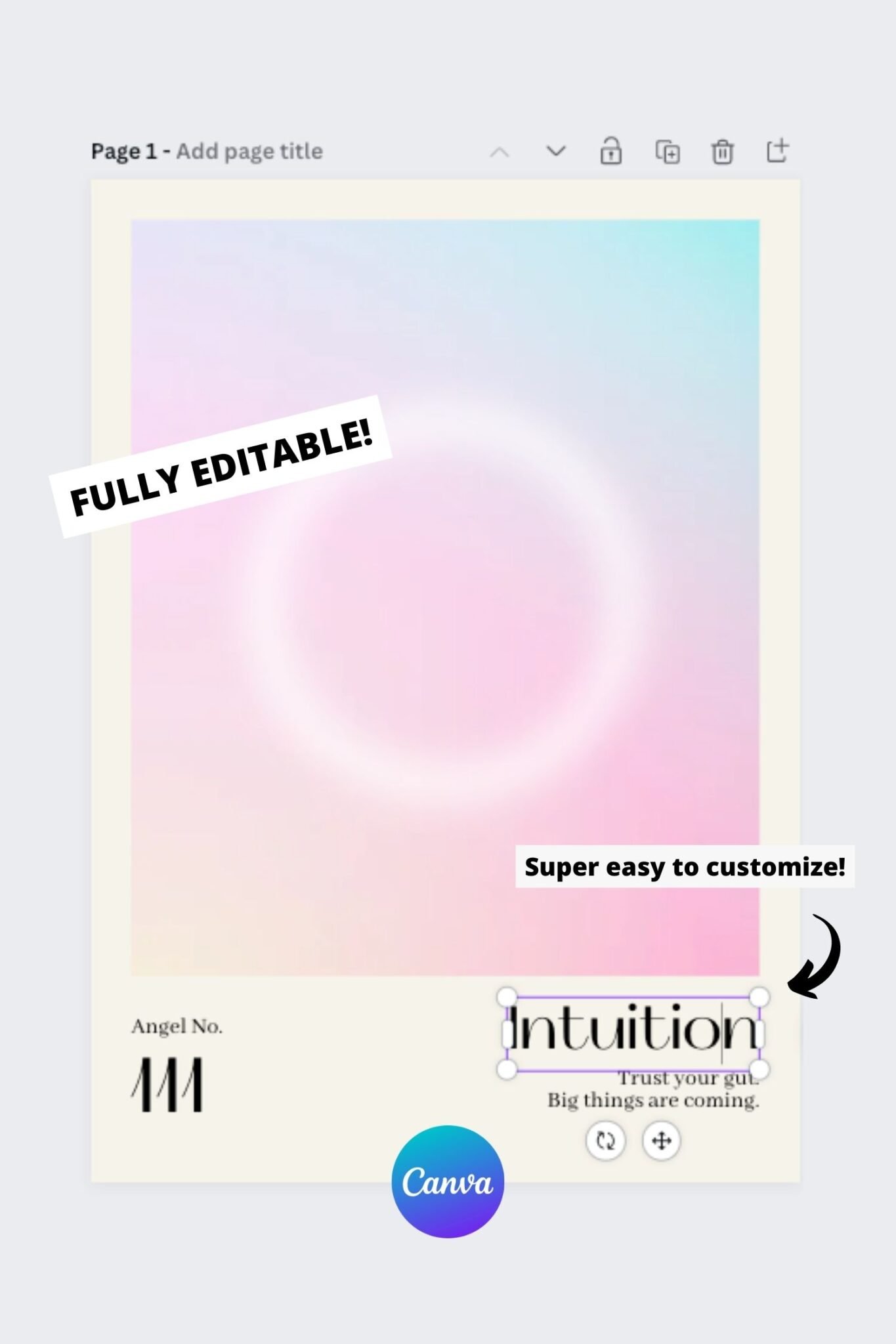 Angel Number printable posters + editable Canva templates ⋆ The ...