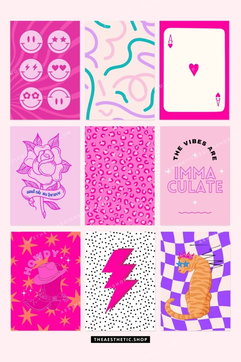 30 Preppy aesthetic DIGITAL high-resolution images for wall collages ...