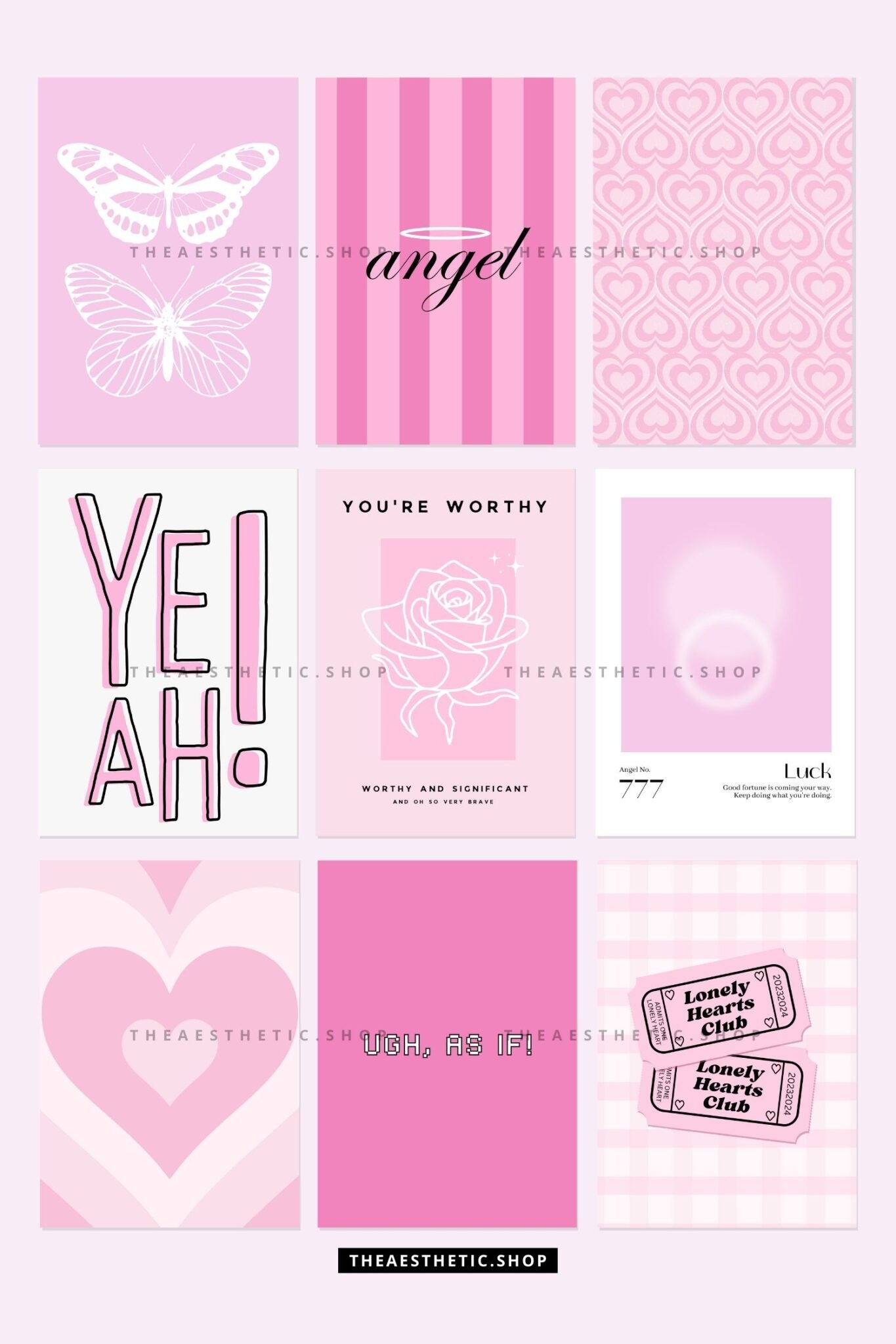 Pink Aesthetic Image Set ⋆ The Aesthetic Shop