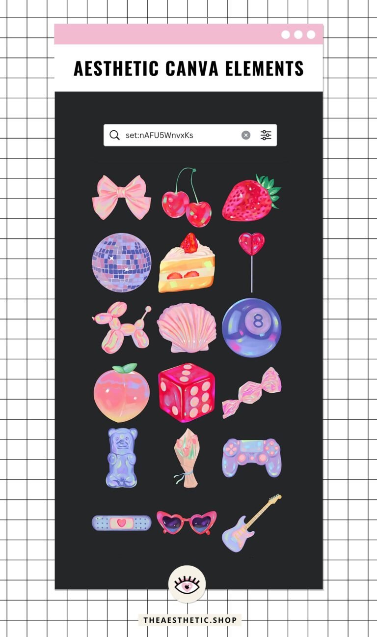FREE Aesthetic Canva Elements we Love ⋆ The Aesthetic Shop