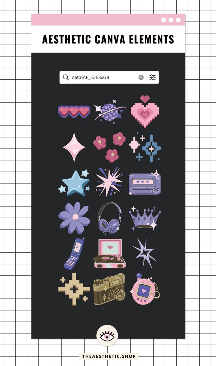 FREE Aesthetic Canva Elements we Love ⋆ The Aesthetic Shop by Lucy Love