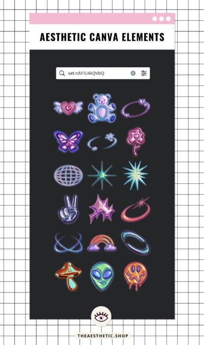 FREE Aesthetic Canva Elements we Love ⋆ The Aesthetic Shop