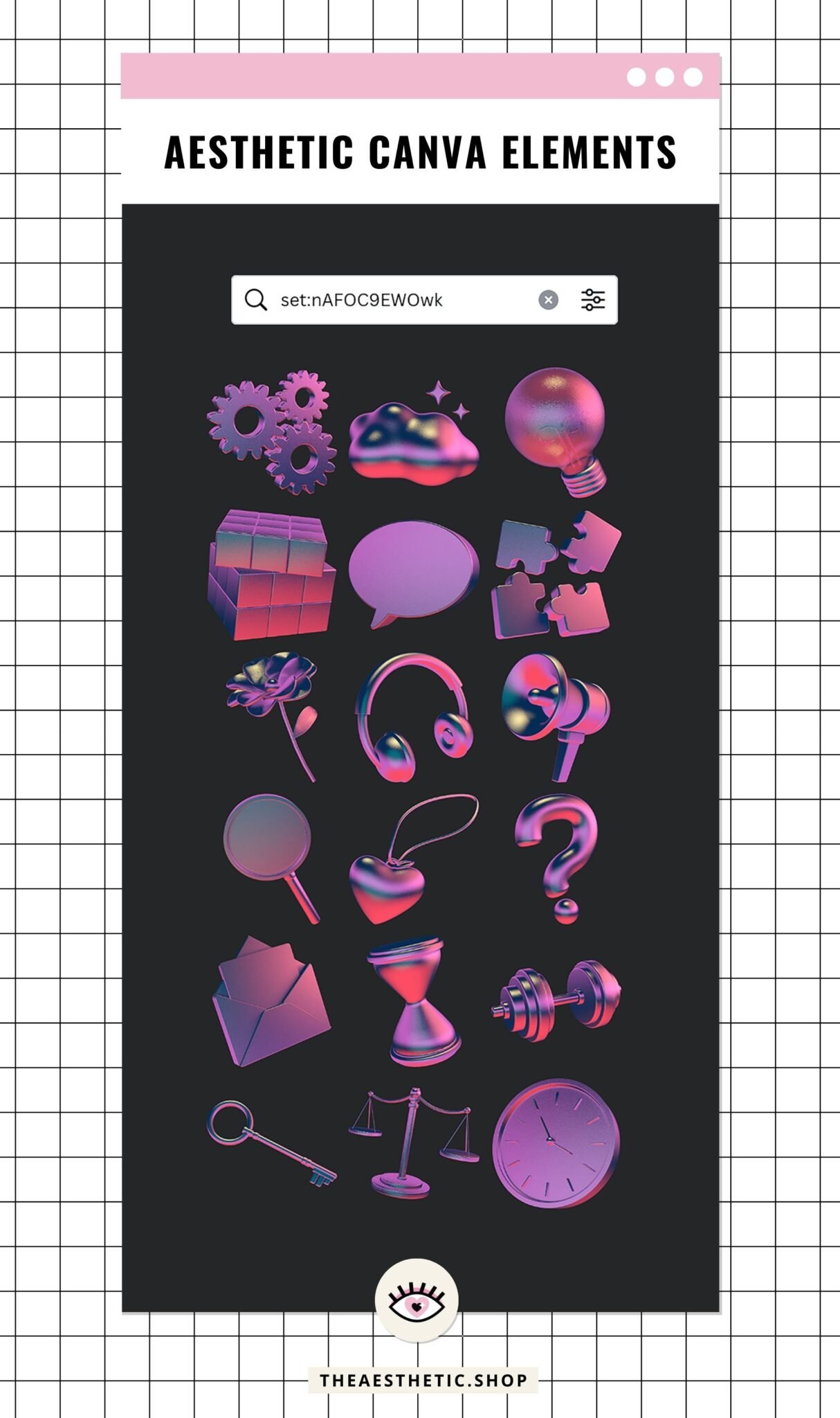 FREE Aesthetic Canva Elements we Love ⋆ The Aesthetic Shop by Lucy Love