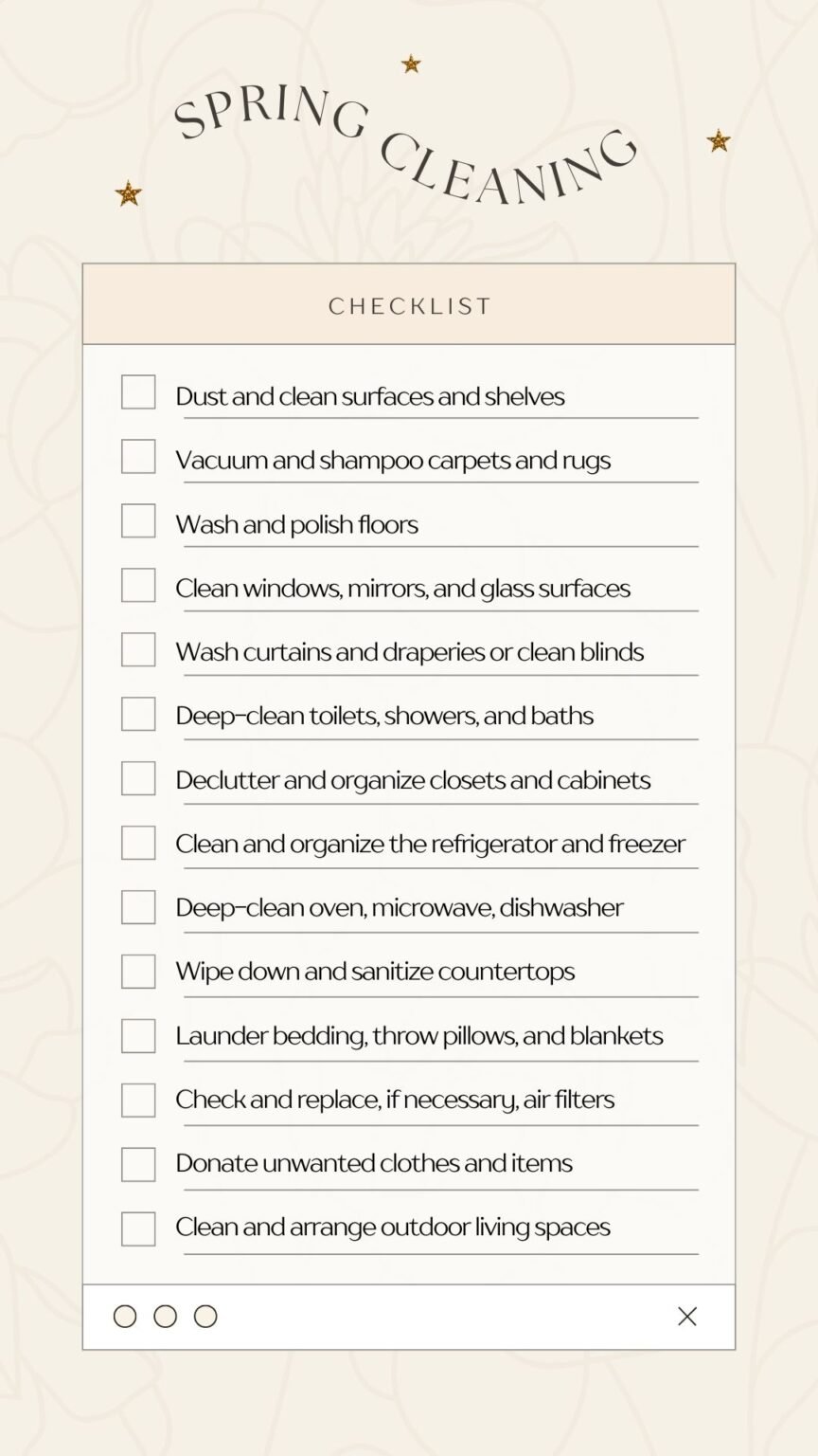 FREEBIE: SPRING CLEANING ⋆ The Aesthetic Shop