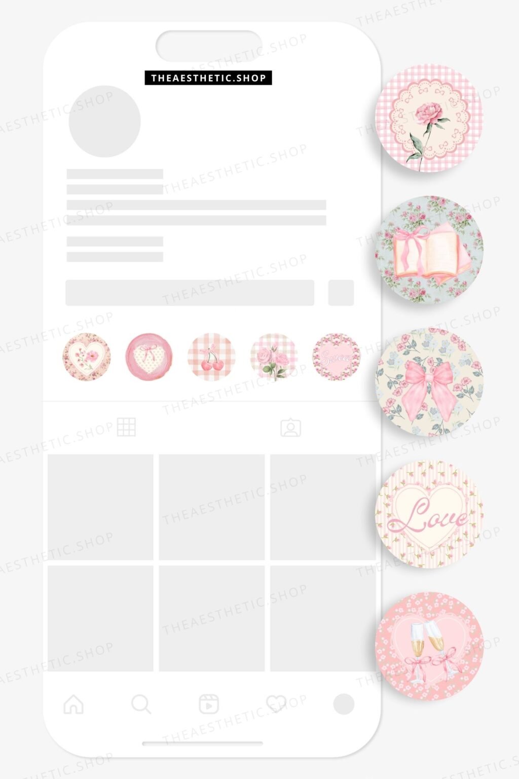 Coquette Aesthetic Instagram Highlights ⋆ The Aesthetic Shop