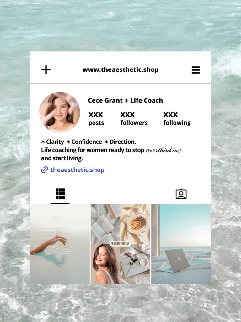 10 Aesthetic Instagram Bio Ideas for Life Coaches (Chic, Professional ...
